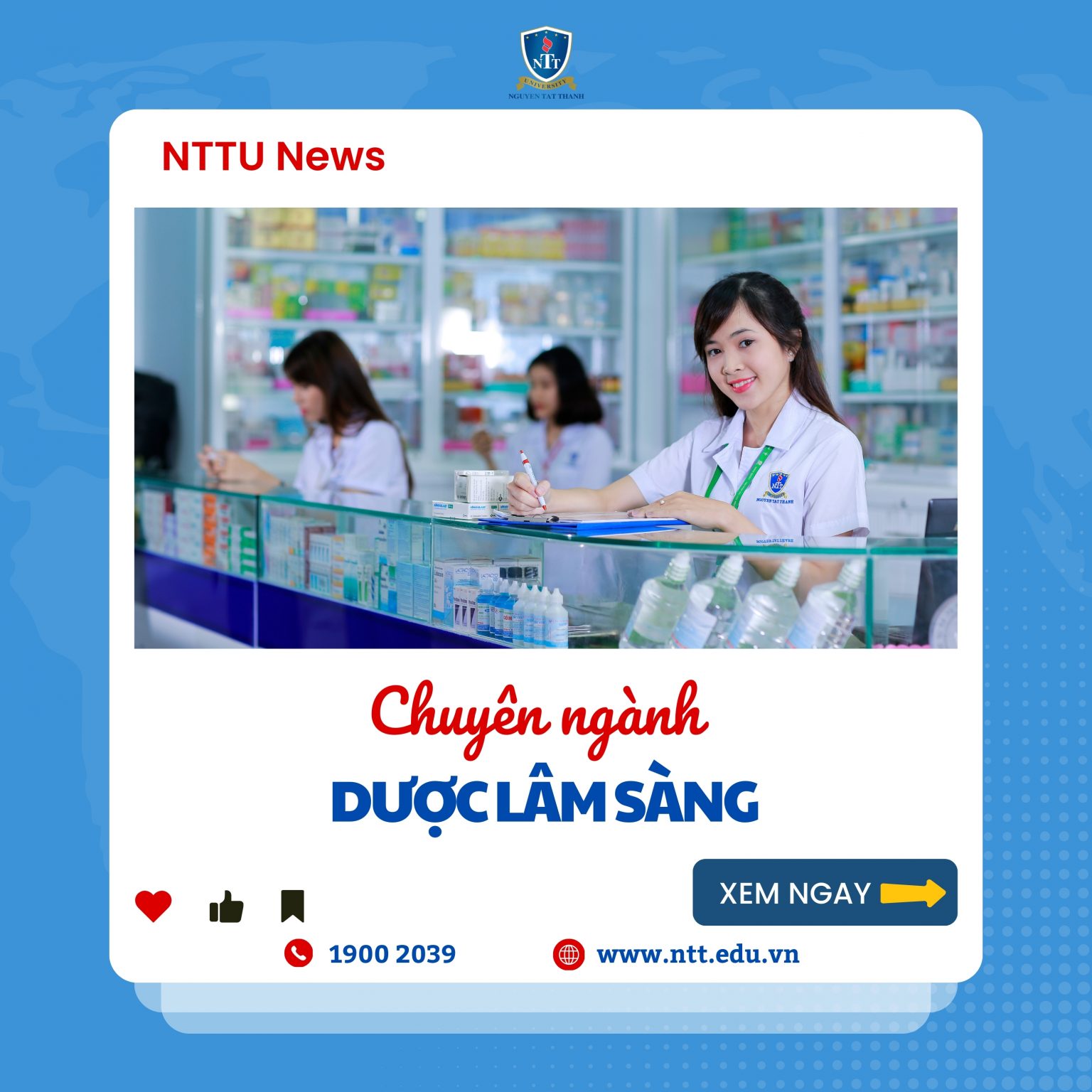 Chuyên ngành Dược lâm sàng thuộc ngành Dược học - Khoa Dược 2021